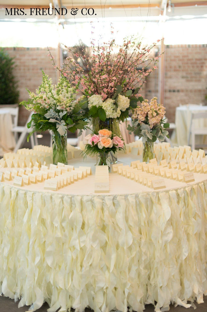 Romantic Ruffles Organza Tableskirt – mrsfreund